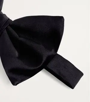 Giorgio Armani Silk Bow Tie - Blue