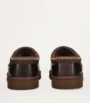 UGG Leather Tasman Slippers - Brown