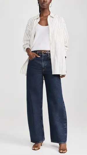 AGOLDE Low Curve Wide Leg Jeans