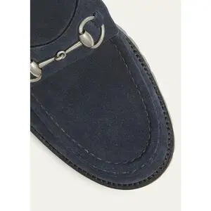 Gucci Suede Horsebit Loafers