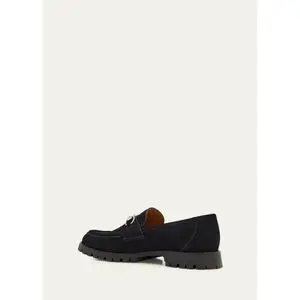Gucci Suede Horsebit Loafers