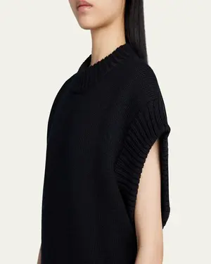 Bottega Veneta Short Sleeve Wool Sweater
