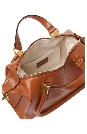Chloé Paraty 24 Leather Shoulder Bag - Clay Brown