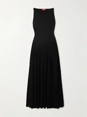 Staud Gramercy Pleated Maxi Dress