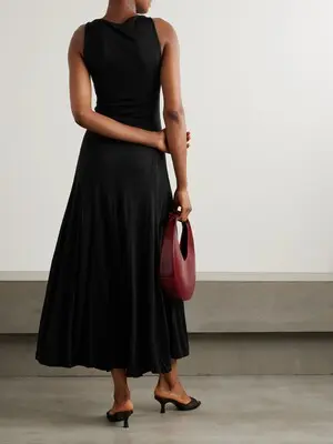Staud Gramercy Pleated Maxi Dress