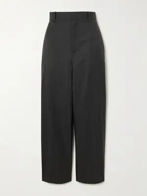 Loewe Pinstriped Wool Wide-leg Trousers