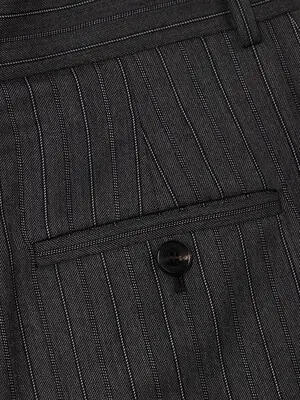 Loewe Pinstriped Wool Wide-leg Trousers