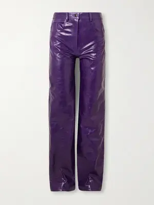 16Arlington Vante Straight-leg Leather Pants