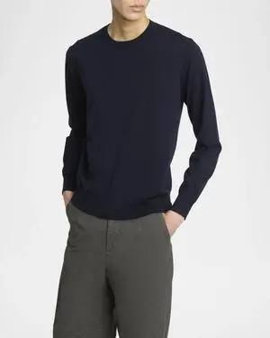 Dries Van Noten Murton Wool Sweater - Navy