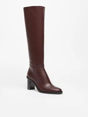 Max Mara High Leather Boots