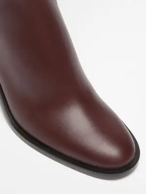Max Mara High Leather Boots