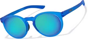 Zenni Sporty Round Full Rim Frame Glasses Blue