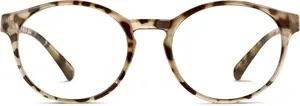 Zenni Sporty Round Full Rim Frame Glasses - Tortoiseshell
