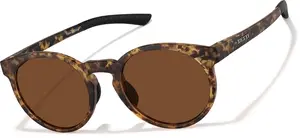 Zenni Sporty Round Plastic Full Rim Eyeglasses - Tortoiseshell