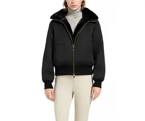 Moose Knuckles Debbie Reversible Bomber Jacket - Black