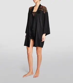 AUBADE Midnight Whisper Robe - Black