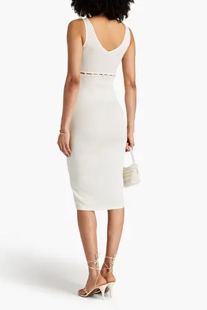 Naadam Cutout Button-embellished Midi Dress