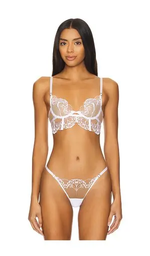 Bluebella Marisa Bra In White - White & Sheer