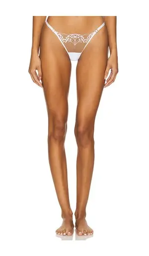 Bluebella Marisa Thong In White - White & Sheer