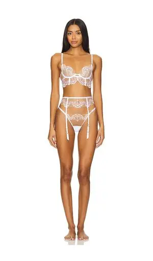 Bluebella Marisa Thong In White - White & Sheer