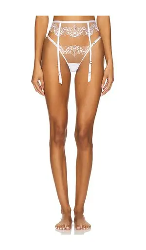 Bluebella Marisa Suspender In White - White & Sheer