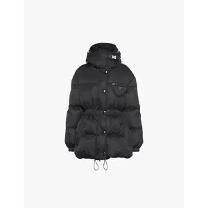 Prada Re-nylon Hooded Down Jacket