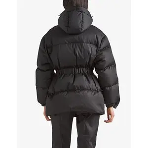 Prada Re-nylon Hooded Down Jacket