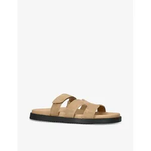 Steve Madden Missile Multi-strap Suede Sandals - Taupe