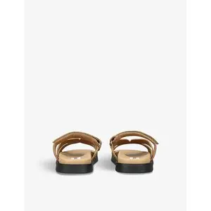 Steve Madden Missile Multi-strap Suede Sandals - Taupe