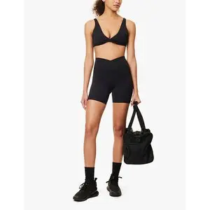 TALA Stretch-woven Cycling Shorts - Shadow Black