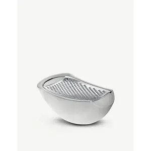 ALESSI Parmenide Grater With Cheese Cellar - Ghiaccio
