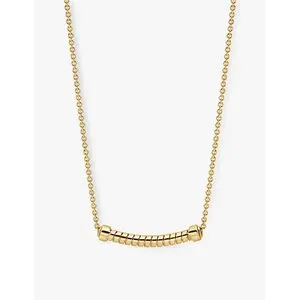 BVLGARI Tubogas 18ct Yellow-gold Pendant Necklace - Yellow Gold
