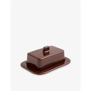 HAY Barro Terracotta Butter Dish Set Of Two 7.5cm - Burgundy