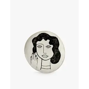 SERAX La Mère Graphic-print Medium Stoneware Plate 20cm - White