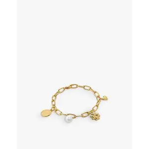 Monica Vinader Lucky Charm Pearl Bracelet - Yellow Gold