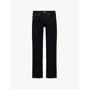 True Religion Ricky Flap Straight-leg Stretch-denim Jeans - Black