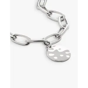 Monica Vinader Id Oval Charm Bracelet - Sterling Silver