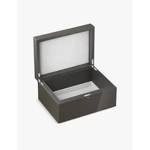 Cartier Santos De Lacquered-wood Watch And Cufflink Box