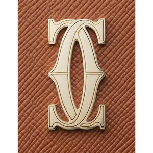 Cartier C De Leather Cardholder - Caramel