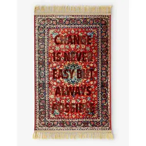 SELETTI Loredana Longo Change Is Possible Woven Rug 120cm X 80cm - One-color
