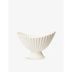 FERM LIVING Fountain Large Stoneware Bowl 28cm - Off-white