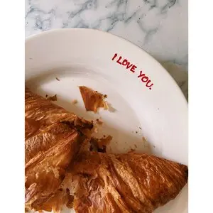 ANNA + NINA I Love You Ceramic Breakfast Plate 22cm