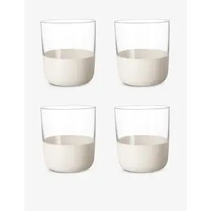 VILLEROY & BOCH Manufacture Rock Blanc Crystal Tumblers Set Of Four - One-color
