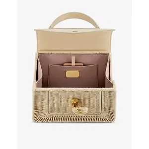 BVLGARI Serpenti Rattan Shoulder Bag
