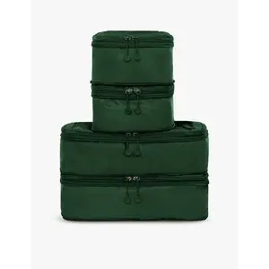 ANTLER Chelsea Shell Packing Cubes Set Of Four - Woodland Green