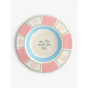 LAETITIA ROUGET In The Mood For Love Hand-painted Stoneware Dinner Plate 26cm - One-color