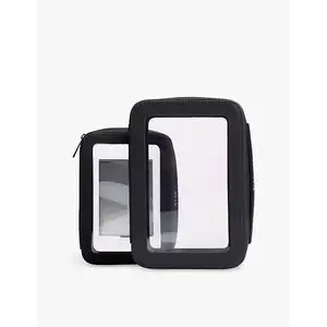 BEIS In Flight Nylon Cosmetic Case Set - In Black