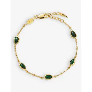 MISSOMA Mala Malachite Bracelet - Gold