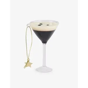 SELFRIDGES EDIT Espresso Martini Glass Christmas Decoration 9cm - One-color