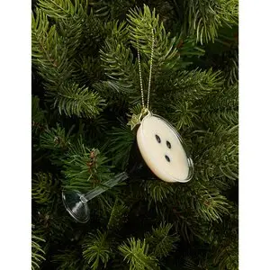 SELFRIDGES EDIT Espresso Martini Glass Christmas Decoration 9cm